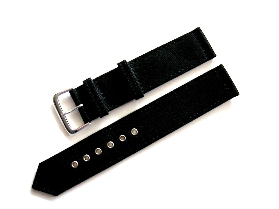 NATO ® 2pc WWII Canvas Military army watch band Field strap Chrome IW ...