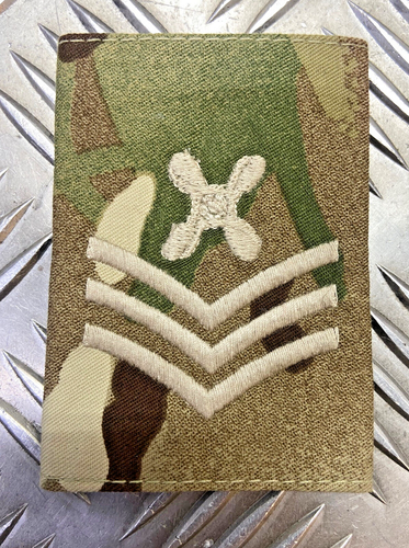 MTP Multicam Rank Slide Genuine British Army, RAF Chief Technician ...