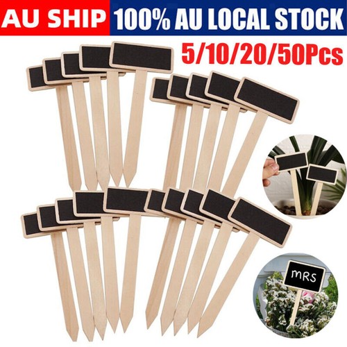 5/10/20/50X T-type Markers Plant Stakes Chalkboard Garden Flower Name ...