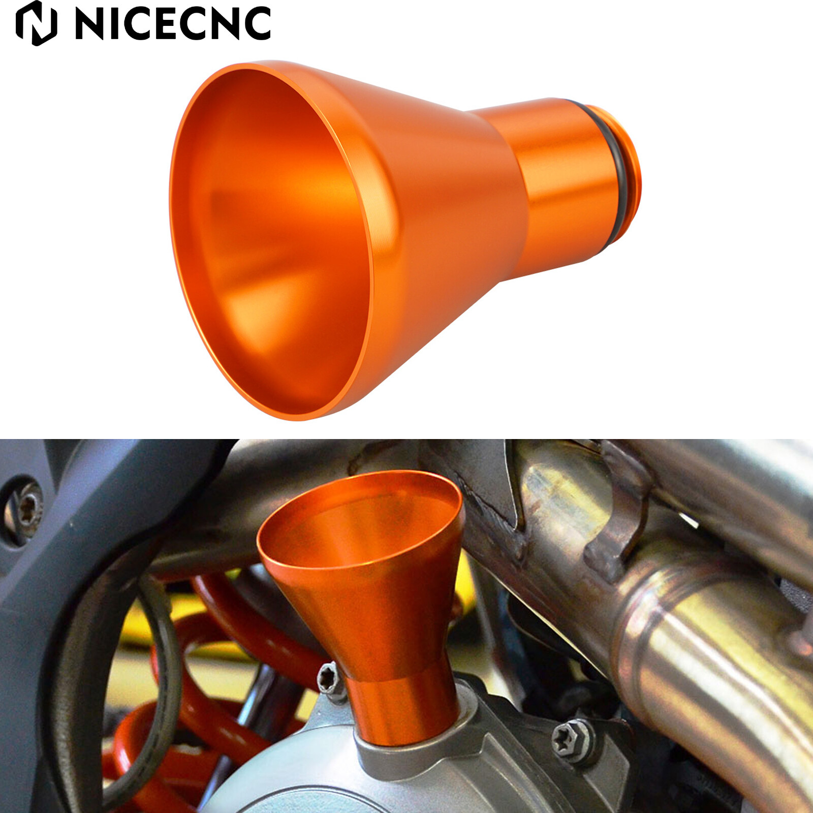 NICECNC Oil Filler Funnel For KTM 85 125 250 300 350 450 SX SXF XC XCW ...