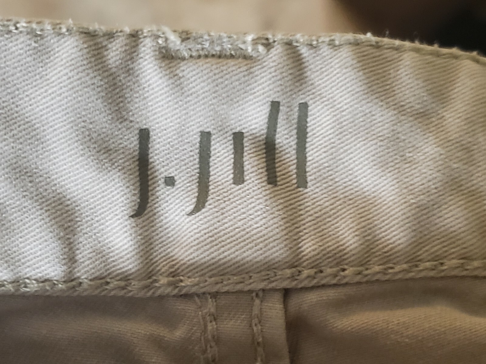 J Jill Tan Straight Fit Slim Boyfriend Stretch Sz. 6 Cotton Pants RN ...