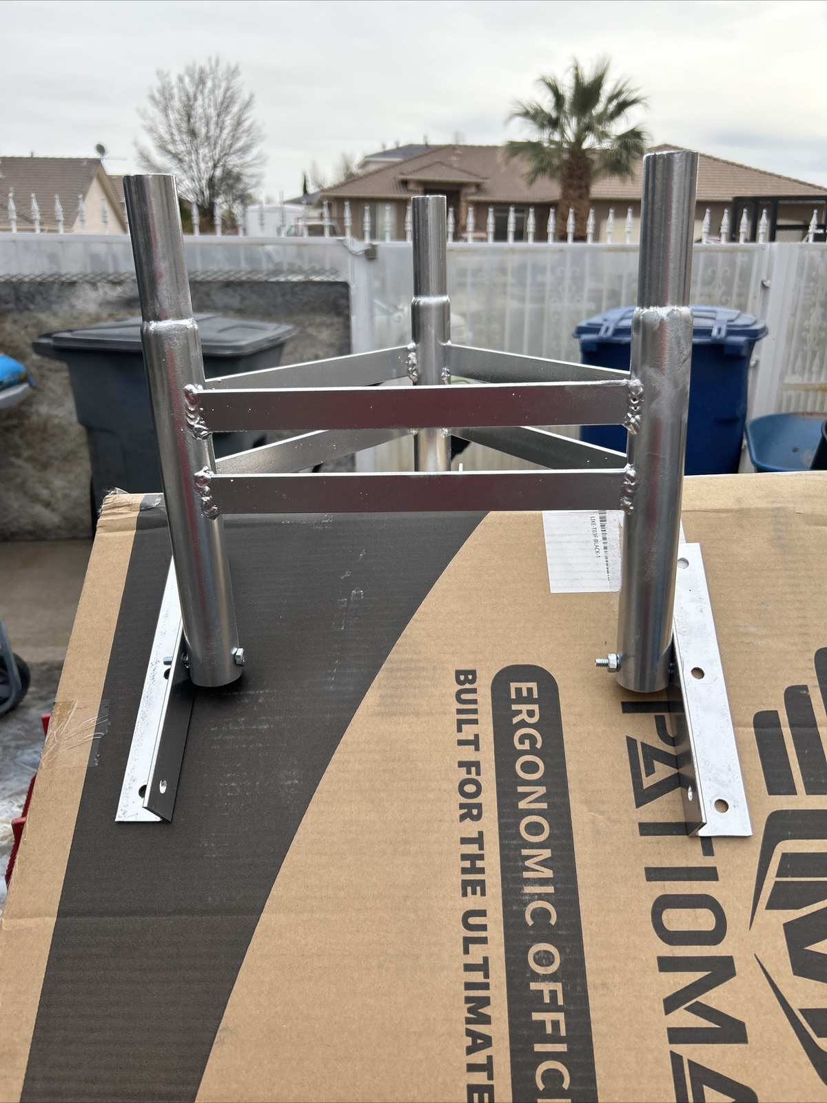 Rohn 25 Antenna Tower Mount for pitched roof or flat, Fits most roof ...