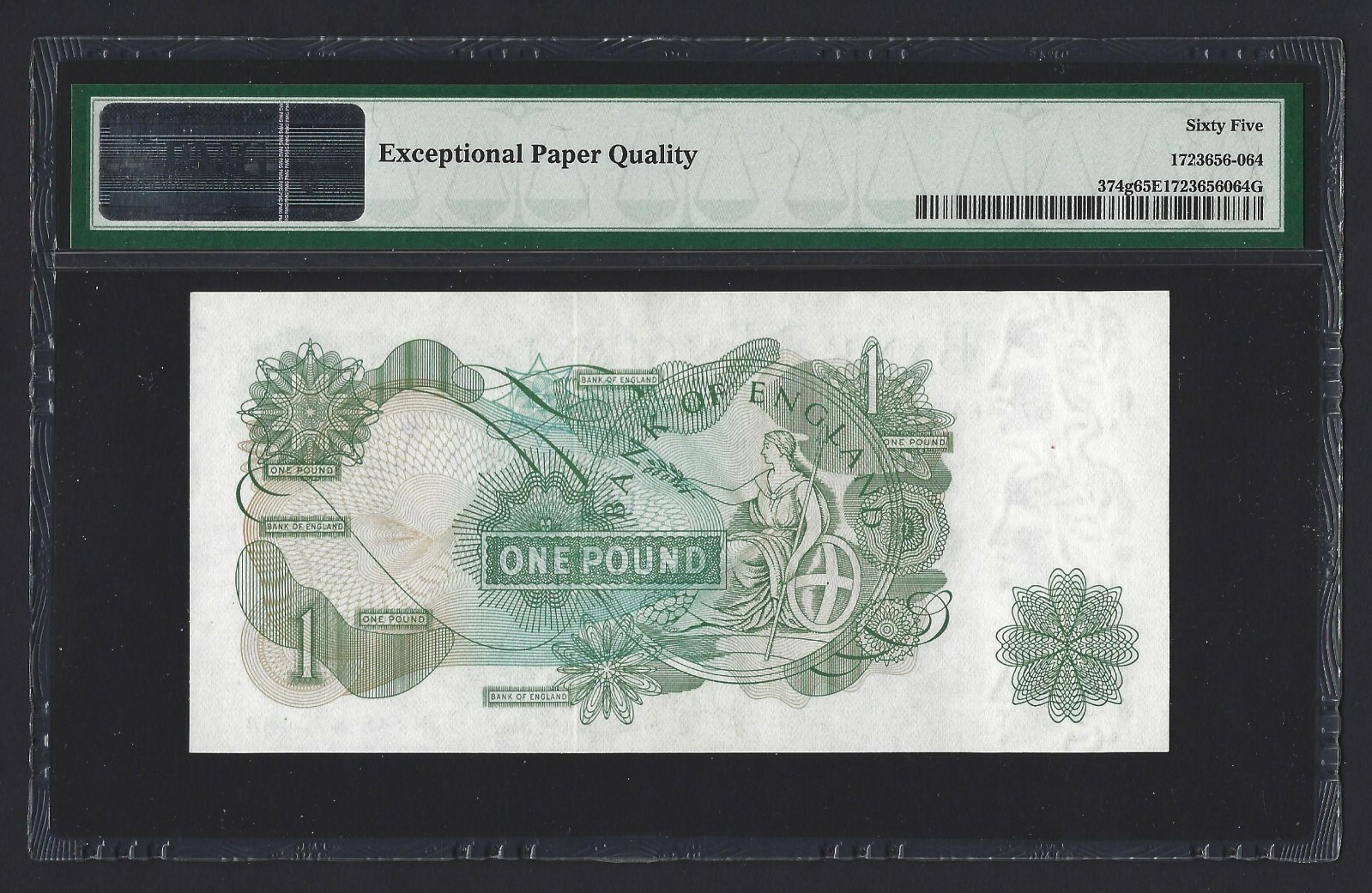 GREAT BRITAIN 1 Pound 1970, ENGLAND B322 P-374g Page, PMG GEM UNC 65 ...