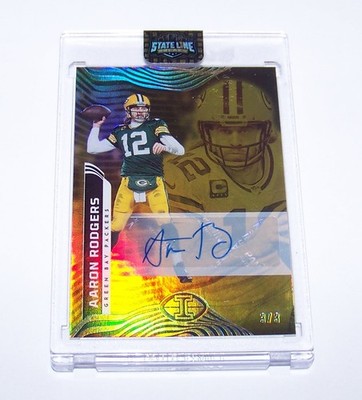 Aaron Rodgers AUTO 2022 Panini Illusions Signature Gold 3/3 Packers ...