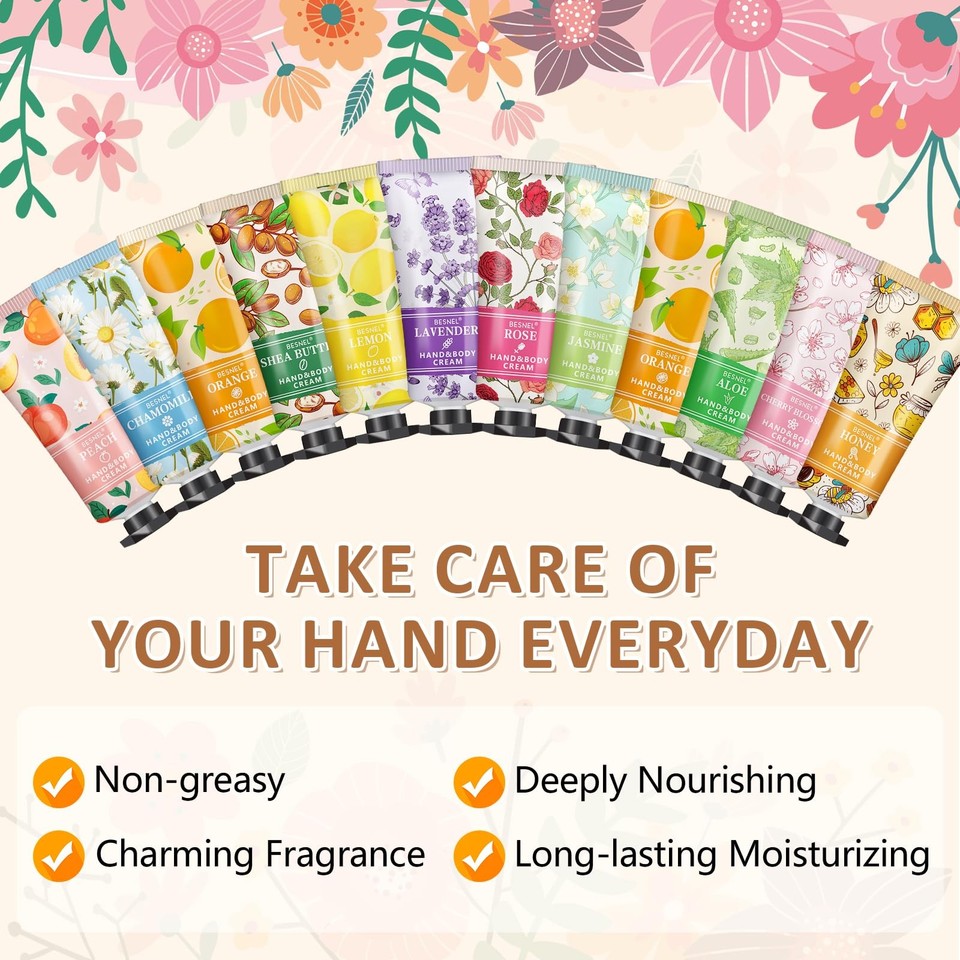12 Pack Hand Cream Gifts Set For Women, Mini Hand Lotion Travel Size in ...