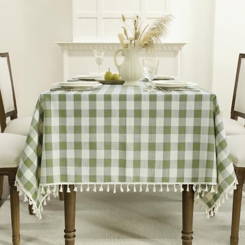 Valentines Pink Gingham Tablecloth Rectangle, Waterproof Heavy | eBay