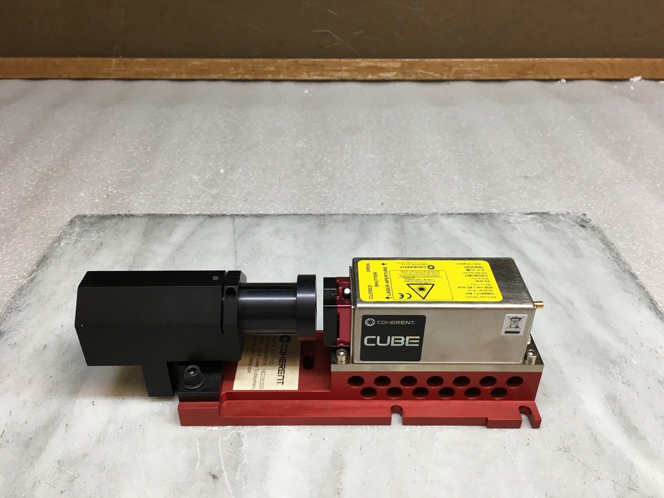 Coherent Cube 1069417/AH 640 nm 40 mW Max 70 mW Laser Head W/ Heatsink ...
