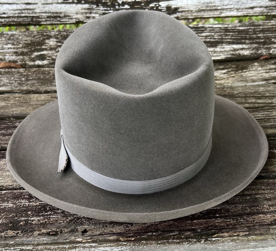 Vintage Disney “Twenty” 7 1/4 Suede Finish Fedora Hat Mint! 2 5/8 ...