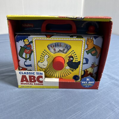 Schylling Classic Tin ABC Musical Radio | eBay