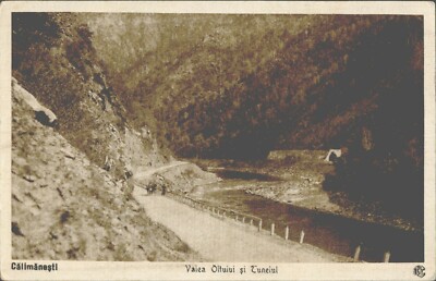 CI00689 romania valcea valea oltului valley olt river defile road ...