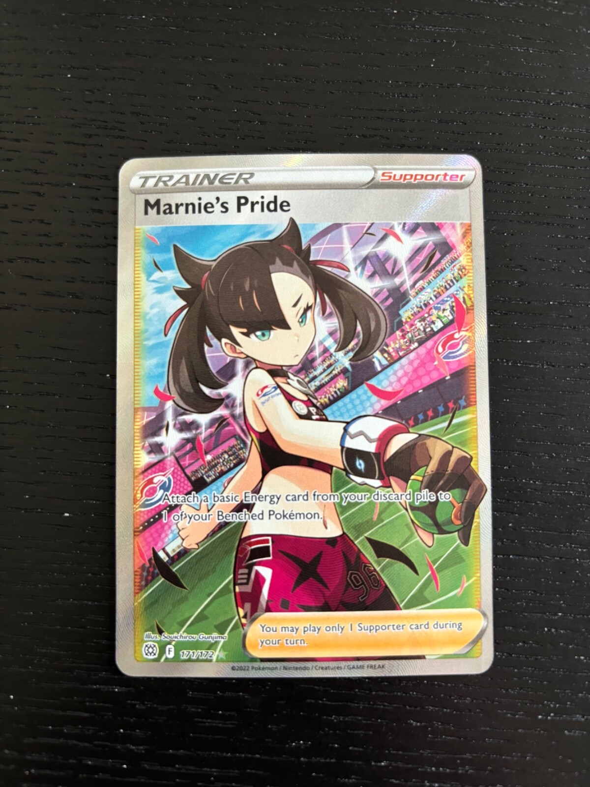 Pokémon TCG Marnie's Pride Full Art Brilliant Stars 171/172 Holo Ultra ...