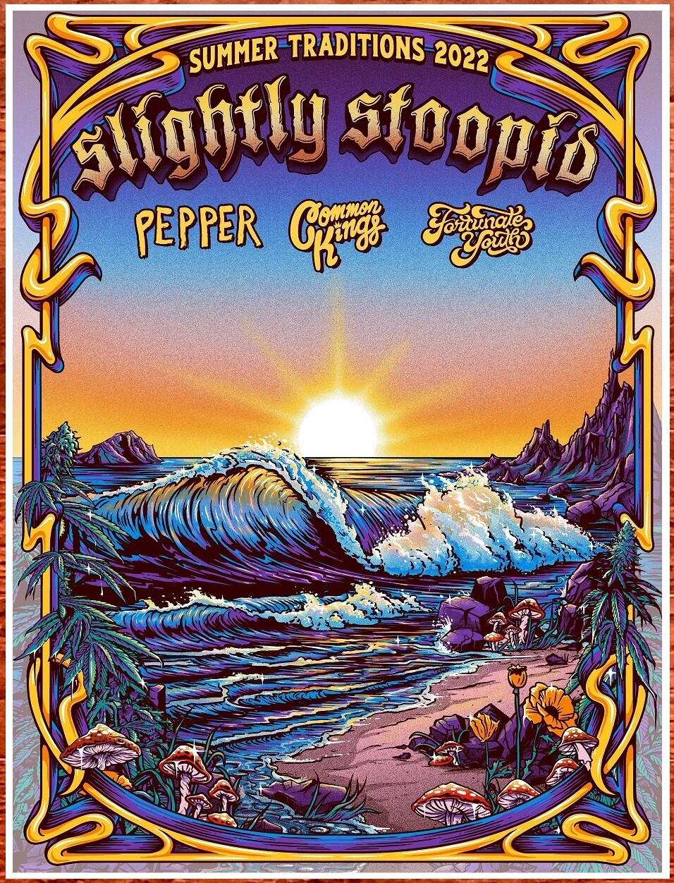 SLIGHTLY STOOPID Summer Traditions Tour 2022 Ltd Ed RARE New Poster ...