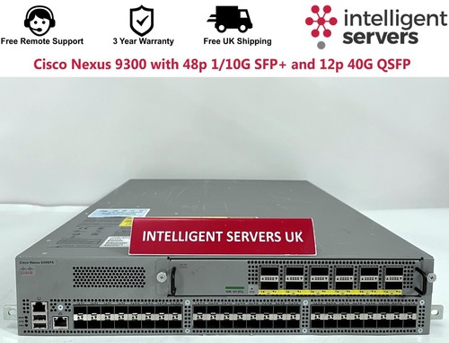 Cisco Nexus 9300 with 48p 1/10G SFP+ and 12p 40G QSFP - N9K-C9396PX | eBay