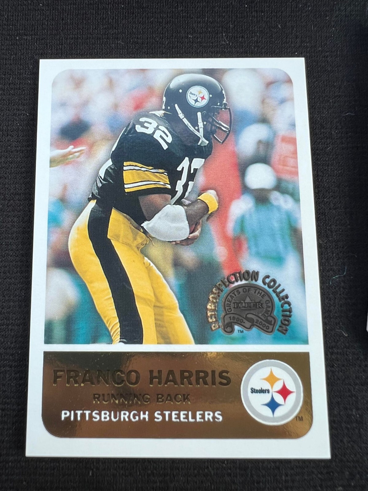 FRANCO HARRIS Steelers 2000 Fleer Greats of the Game Retrospection ...