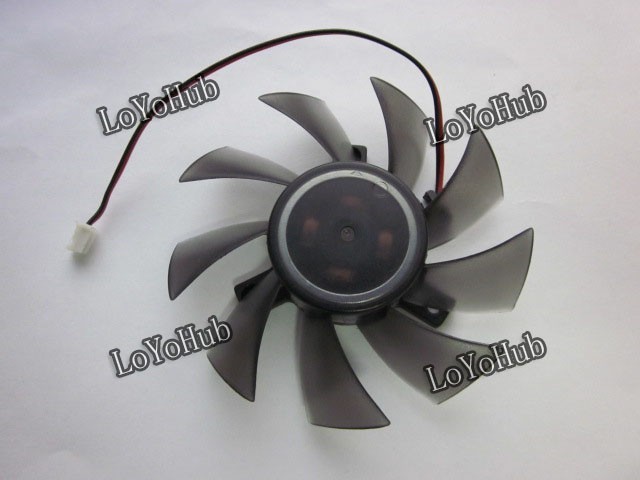 For Gigabyte graphics card fan EVERFLOW T128015SH DC12V 0.32A 2wire 2 ...