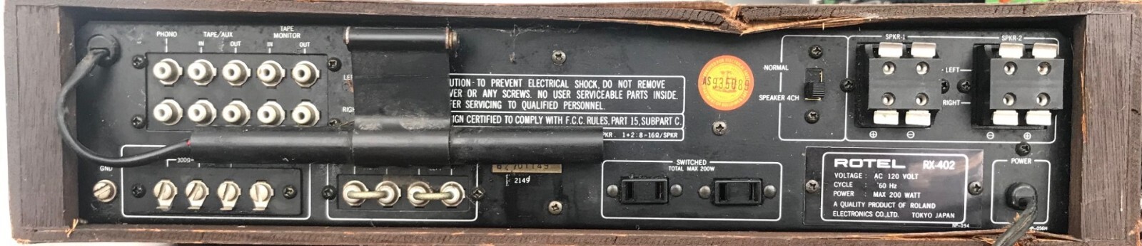 Vintage Rotel Stereo Receiver RX-402 READ | eBay