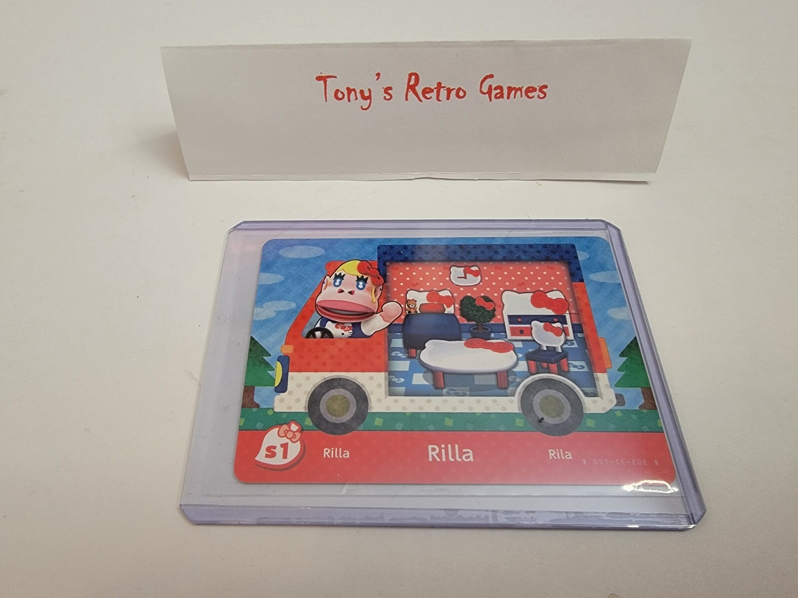 S1 RILLA SANRIO NINTENDO ANIMAL CROSSING AMIIBO CARD HELLO KITTY ...