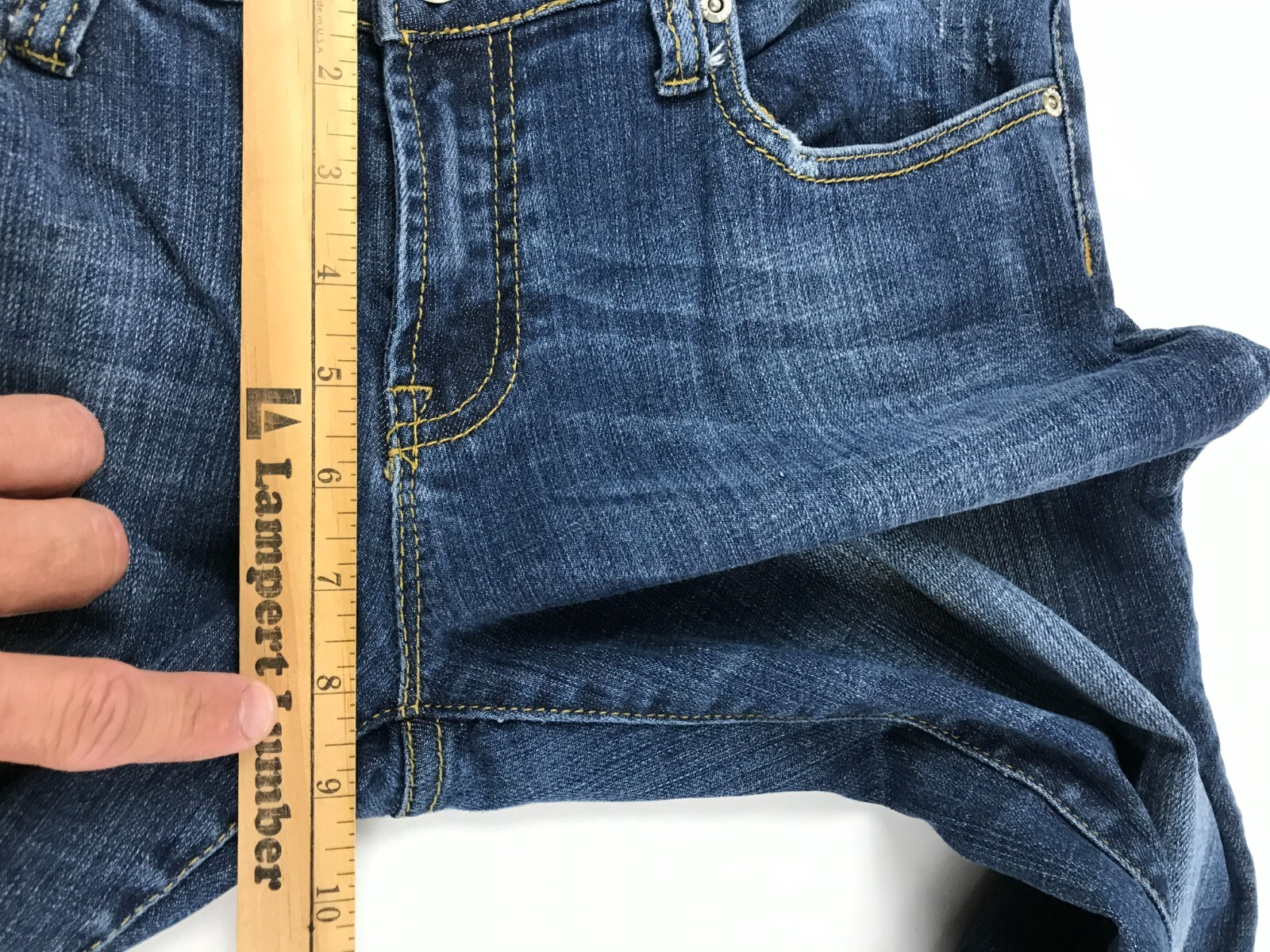 VIGOSS Jeans Women's Size 9 Denim Pants Flare Leg Cut Low Rise Wrinkle ...