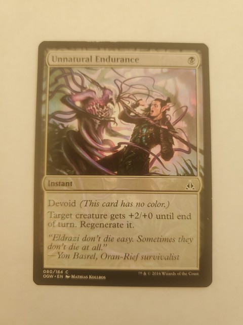 MTG Unnatural Endurance Oath of the Gatewatch 080/184 Regular Common ...