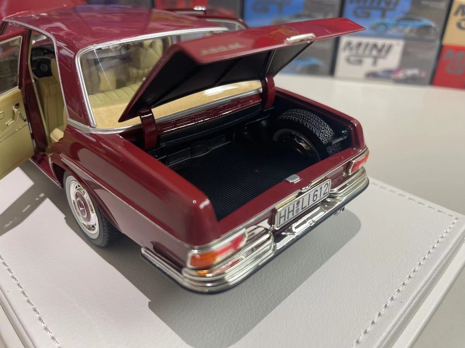 Norev 1:18 Mercedes Benz 280SE Red Alloy Antique Car Model | eBay