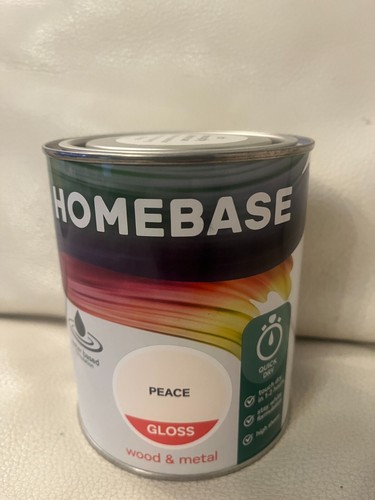 HOMEBASE WOOD & METAL PAINT GLOSS QUICK DRY 750ML - VARIOUS COLOURS ...