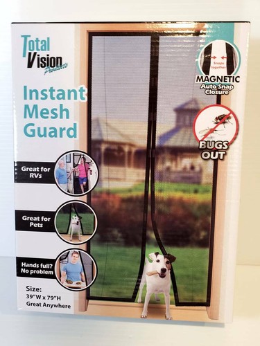 NEW Instant Door Mesh Screen Guard with Auto-Snap Magnetic Closure 39 ...