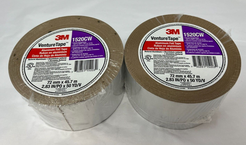 2 Rolls of 3M Venture Tape 1520 CW-NT, 3 IN. x 50 YRD. Cold Weather ...