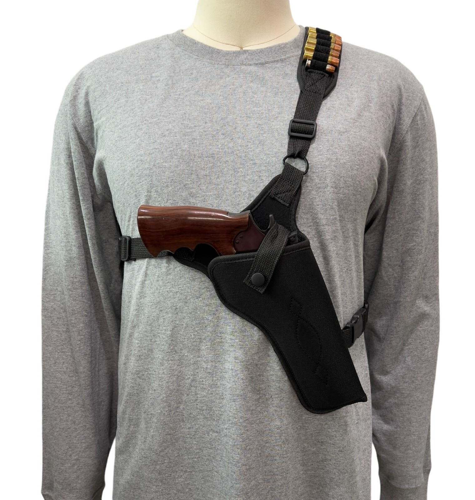 For COLT ANACONDA .44 MAG 6," Right Hand CHEST Holster with Ammo Loops ...