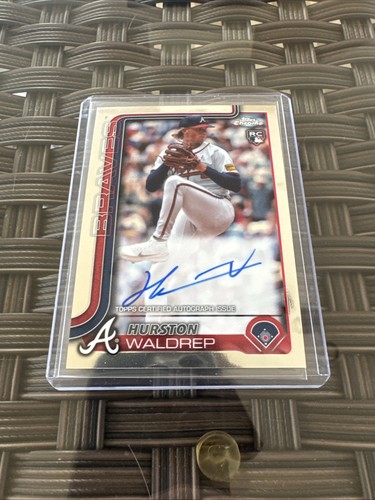 Hurston Waldrep - 2025 Topps Chrome Atlanta Braves - RC Auto #RA-HW | eBay