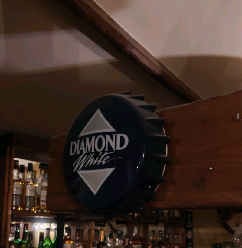 White Diamond Cider Pub Sign (Illuminated) for Bar Man Cave | eBay UK