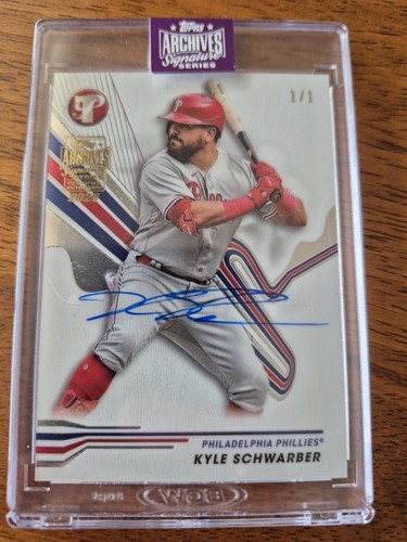 2025 Topps Archives Signature Series KYLE SCHWARBER 1/1! On Card Auto ...