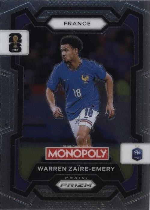 2026 Panini Prizm Monopoly Fifa World Cup - Warren Zaire-Emery #11 for ...