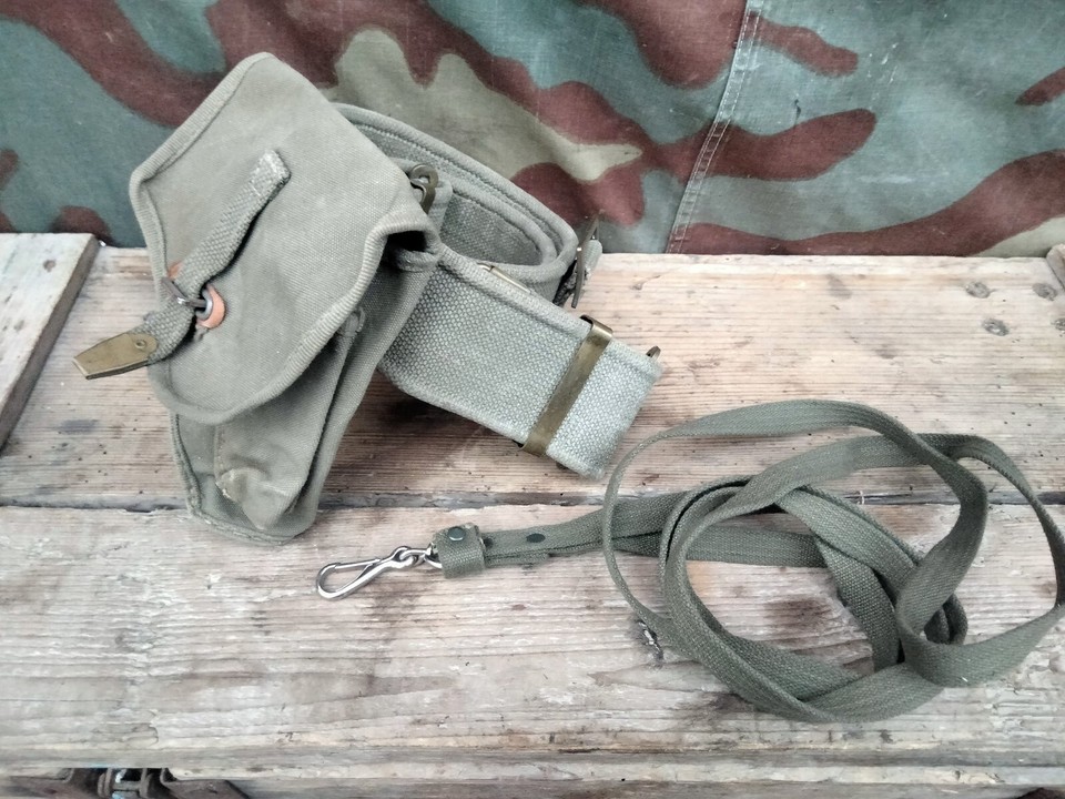 Original italian army P37 british belt & M34 holster & lanyard post ww2 ...