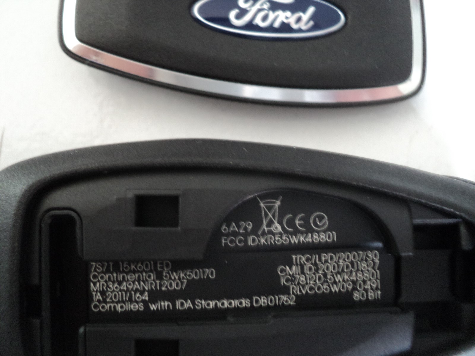 FORD Intelligent Smart Immobilizer Key 2010-2016 Fiesta Focus Mondeo ...