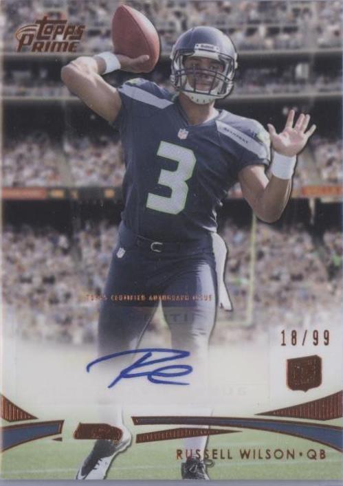 2012 Topps Prime - Russell Wilson #78 Copper Rookie Autographs /99 (AU ...