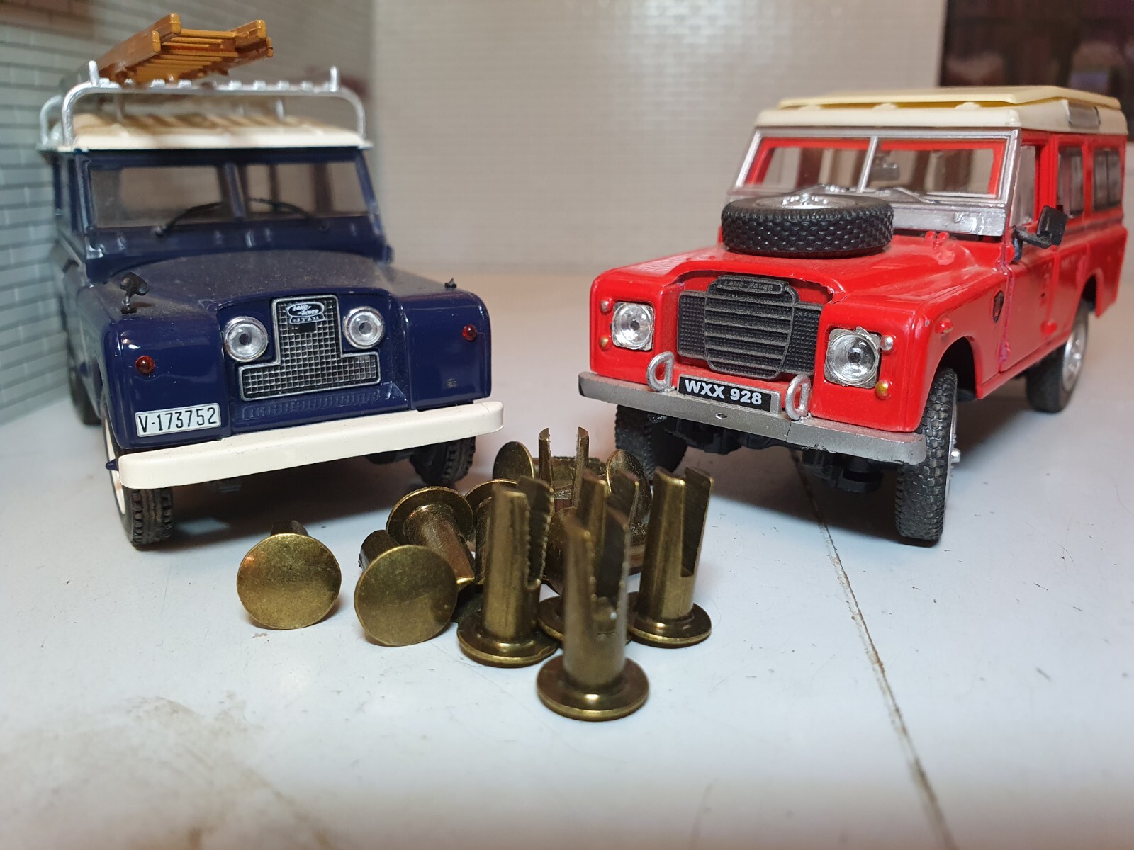 Land Rover Series 1 Rear Tub Crossmember Rubber Pad Split Rivets x12 86 ...