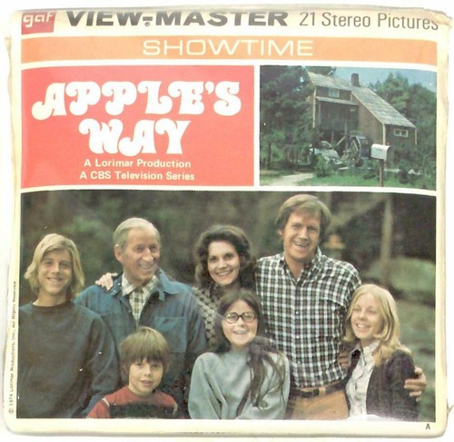 Apple's Way 1974 CBS Television Series 3d View-Master 3 Reel Packet ...
