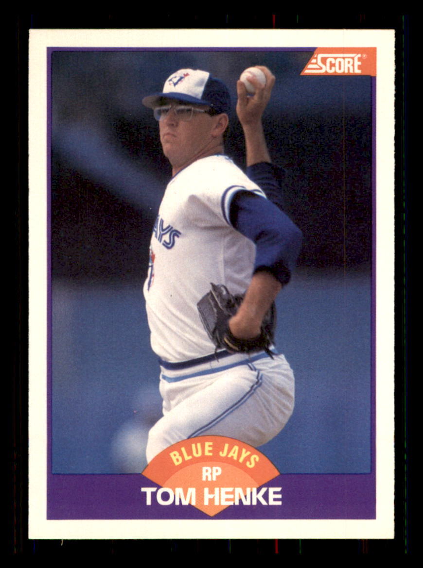 1989 Baseball 1989 Score Tom Henke Toronto Blue Jays #318 1 | eBay
