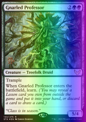 MTG Gnarled Professor (133s/180) Strixhaven School of Mages Promos NM ...
