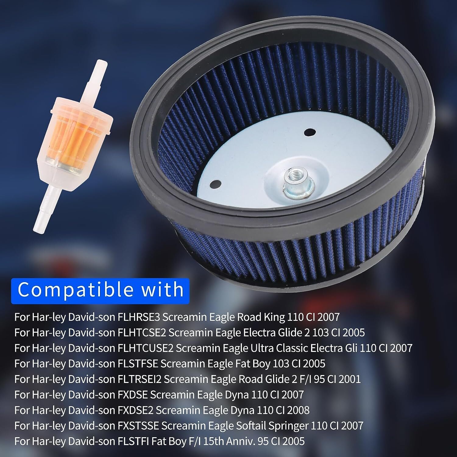 Air Filter HD-0800 for Harley 29442-99A 29442-99B 29442-99C 29442-99D ...