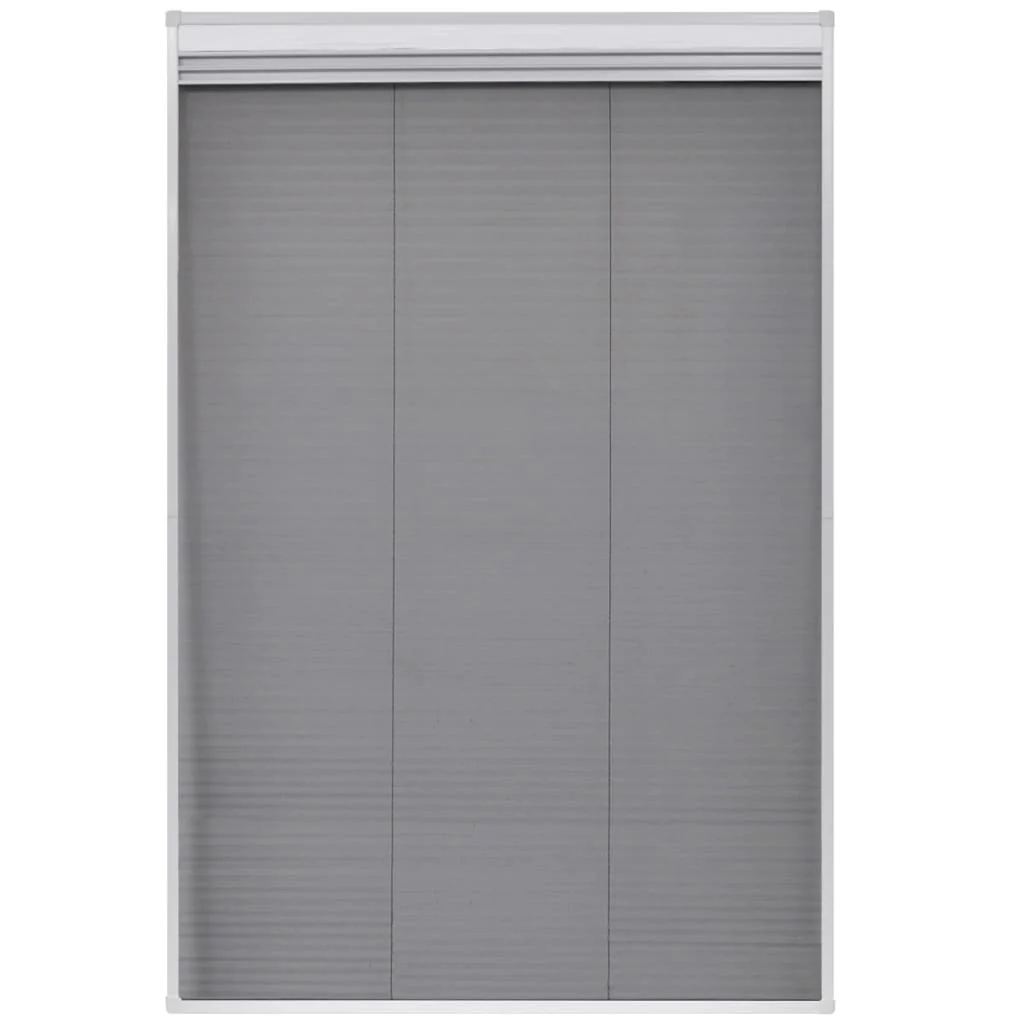 vidaXL Plisse Insect Screen for Windows Aluminium 80x120 cm with Shade ...