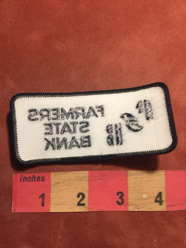 Vintage FARMERS STATE BANK Advertising Patch - Banking Industry 00M3 | eBay