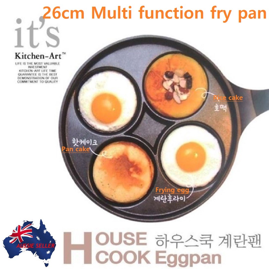 26 cm Multi-function 4in 1 Non-stick Coating 4x Dimples holes Multi Fry ...