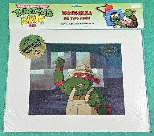 TEENAGE MUTANT NINJA TURTLE / TMNT Animation Production Cel, RAPHAEL #4 ...