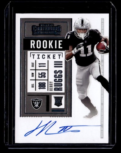 2020 Panini Contenders RPS * Henry Ruggs III * Card #105 * Auto * RC ...