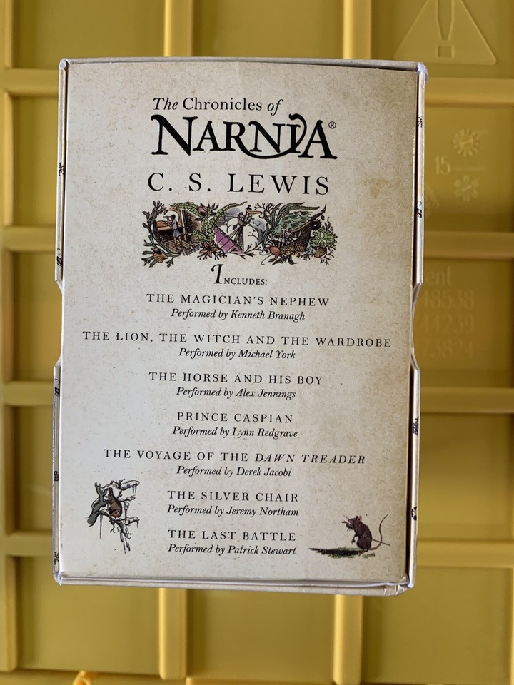 Chronicles of Narnia 7 Unabridged Audio Books CDs Box Set Excellent ...