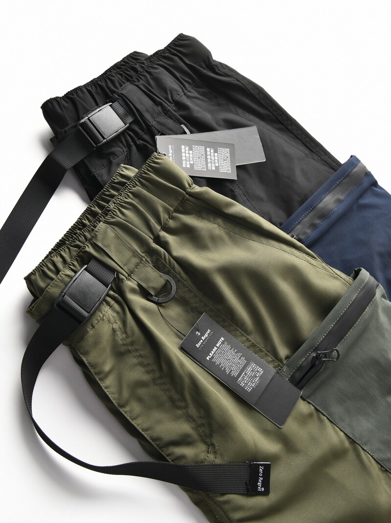 Outdoor quick drying workwear shorts men's summer loose sports pants ...