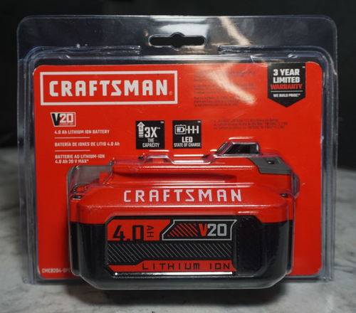 (RI4) Craftsman V20 20 Volt Max 4.0AH Lithium-Ion Battery CMCB204 | eBay