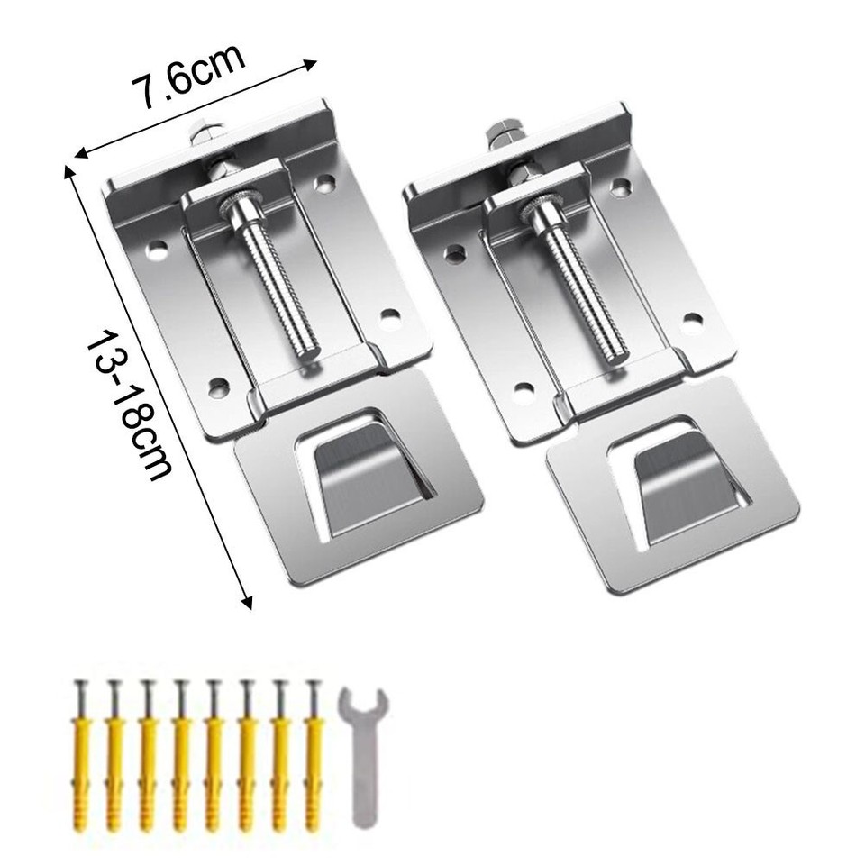 Adjustable Metal Brackets 2pcs for Range Hood with Galvanized Strength ...
