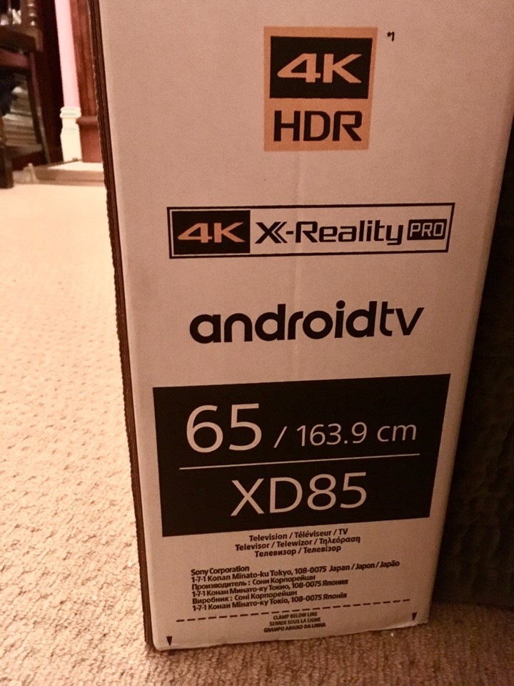 65 Inch Sony KD-65XD8599 4K HDR IPS 10-bit TRILUMINOS Android TV | eBay UK